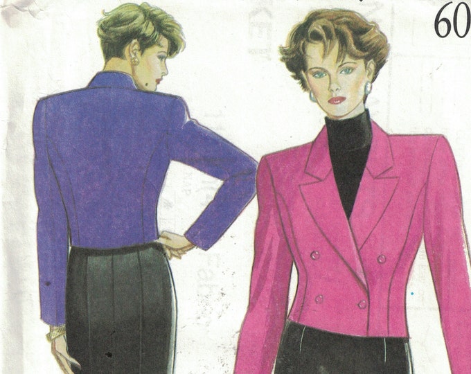 1990s Vintage Sewing Pattern New Look 6024 Misses Fitted Jacket and ...
