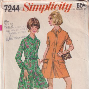 1960s Vintage Sewing Pattern Simplicity 7244 Step in - Etsy
