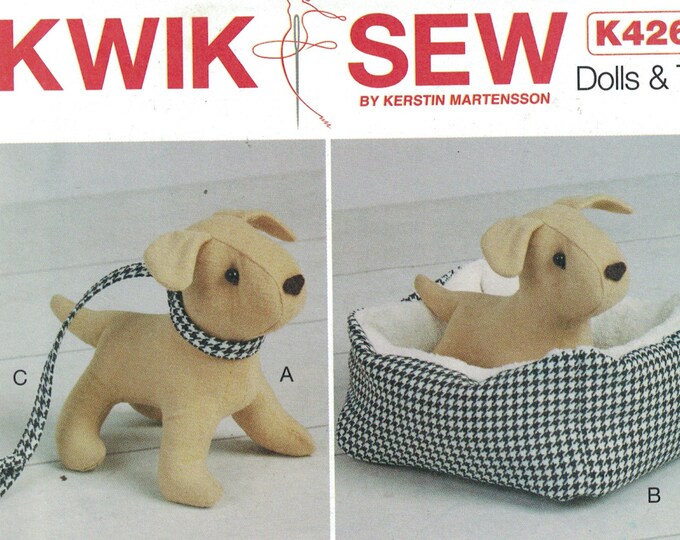 Craft Pattern Kwik Sew K4269 4269 Toy Dog and Accessories for 18 Inch ...