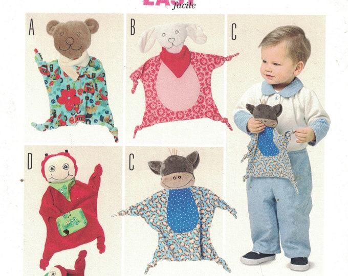 Craft Sewing Pattern Burda 6624 Baby Cuddle Cloth Lovey Animal Toy ...