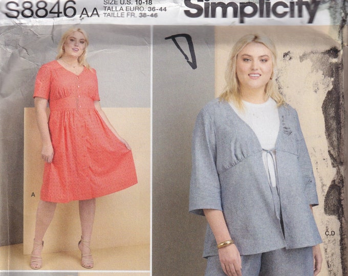 Misses Sewing Pattern New Look 6289 Wide Leg Pants Shorts With Fabric ...