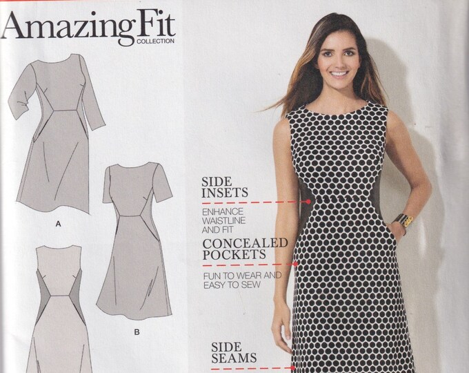 Womens Sewing Pattern Simplicity 1277 Amazing Fit A Line Dress With ...