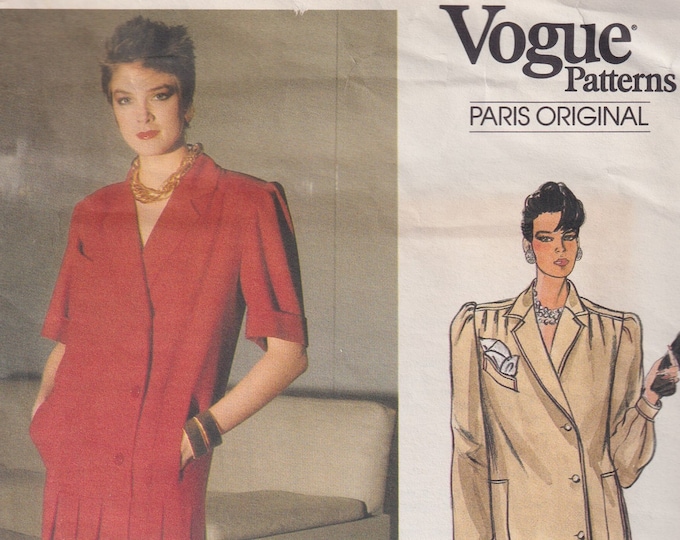 1980s Vintage Sewing Pattern Vogue Individualist 2027 Montana Top Suit ...
