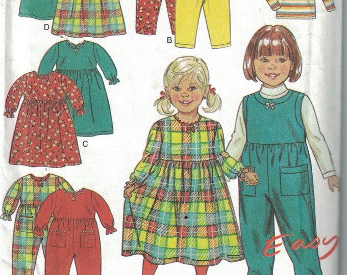 Kids Sewing Pattern New Look 6664 Girls Romper Dress Jumper - Etsy