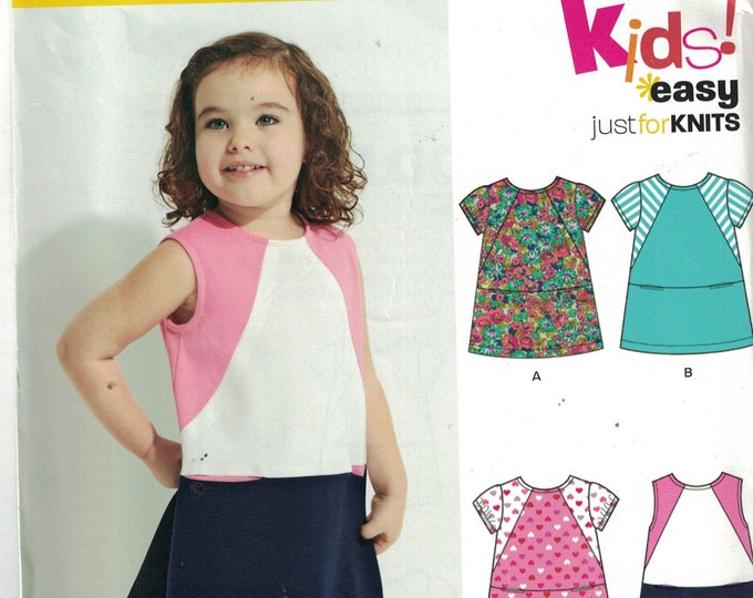 Kids Sewing Pattern New Look D0572 6503 Girls Drop Waist Dress A Line ...