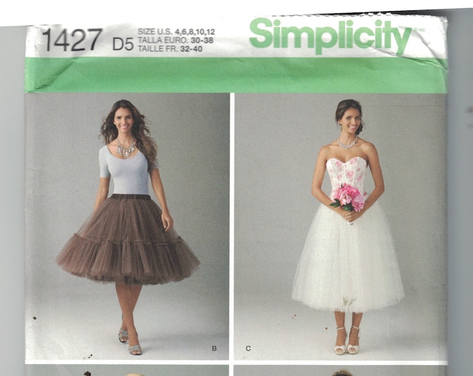 Misses Sewing Pattern Simplicity 1427 S0618 0618 Retro 1950s Style Full ...