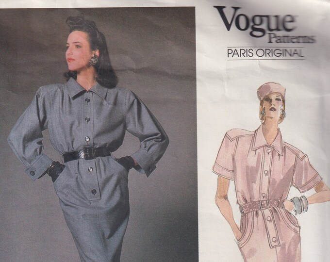 1980s Vintage Sewing Pattern Vogue Paris Original 1785 Yves Saint ...