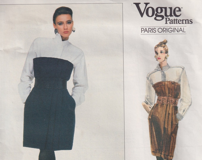 1980s Vintage Sewing Pattern Vogue Paris Original 2110 Montana Retro ...