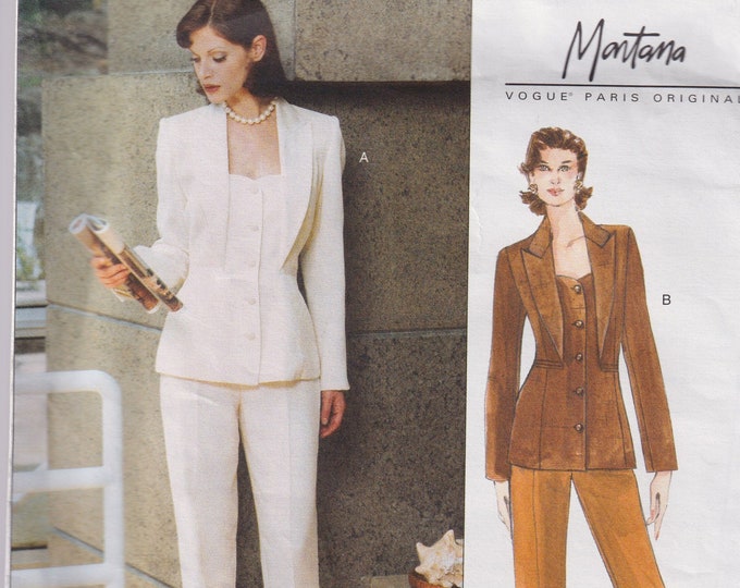 1990s Sewing Pattern Vogue Paris Original 1885 Montana Designer Jacket ...