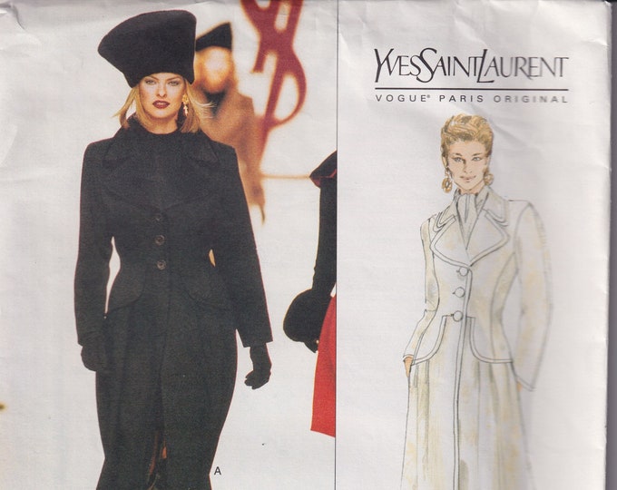 1990s Sewing Pattern Vogue Paris Original 1652 Yves Saint Laurent YSL ...