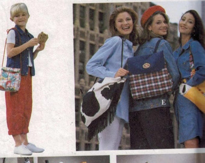 Craft Sewing Pattern Simplicity 8852 Purse Handbag Bag Tote Backpack ...