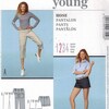 Misses Sewing Pattern Simplicity 8653 Pull on Wide Leg Pants Shorts ...