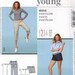 Misses Sewing Pattern Burda 7550 Misses Easy Pants and Shorts Capris ...