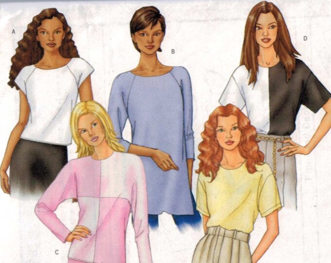 Misses Sewing Pattern Butterick B3030 3030 Misses Easy Tunic Top Raglan ...