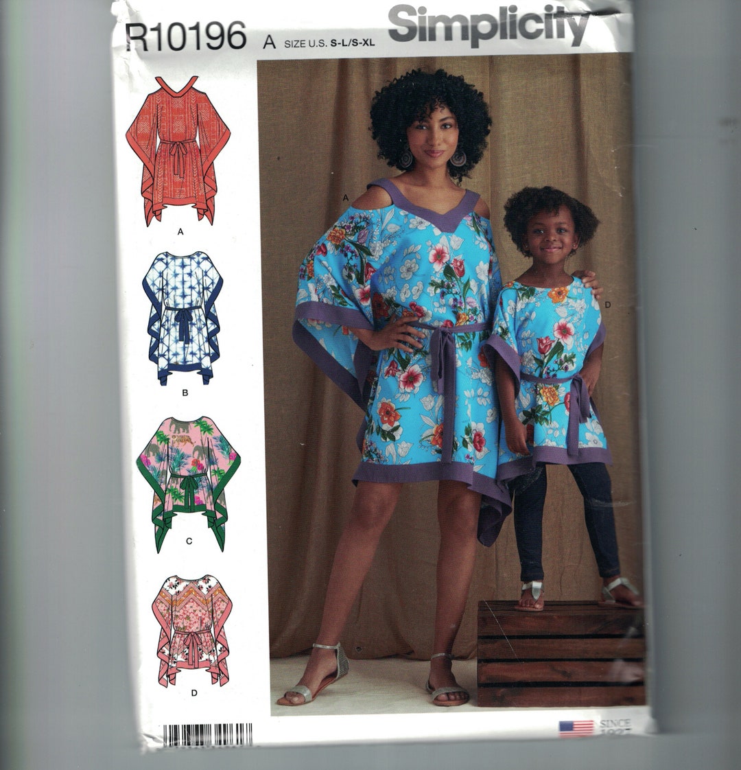 Mommy Daughter Sewing Pattern Simplicity S8937 8937 R10196 Girls Misses ...