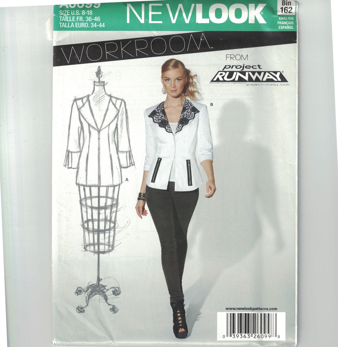 Misses Sewing Pattern New Look 6099 A6099 Misses Project Runway ...