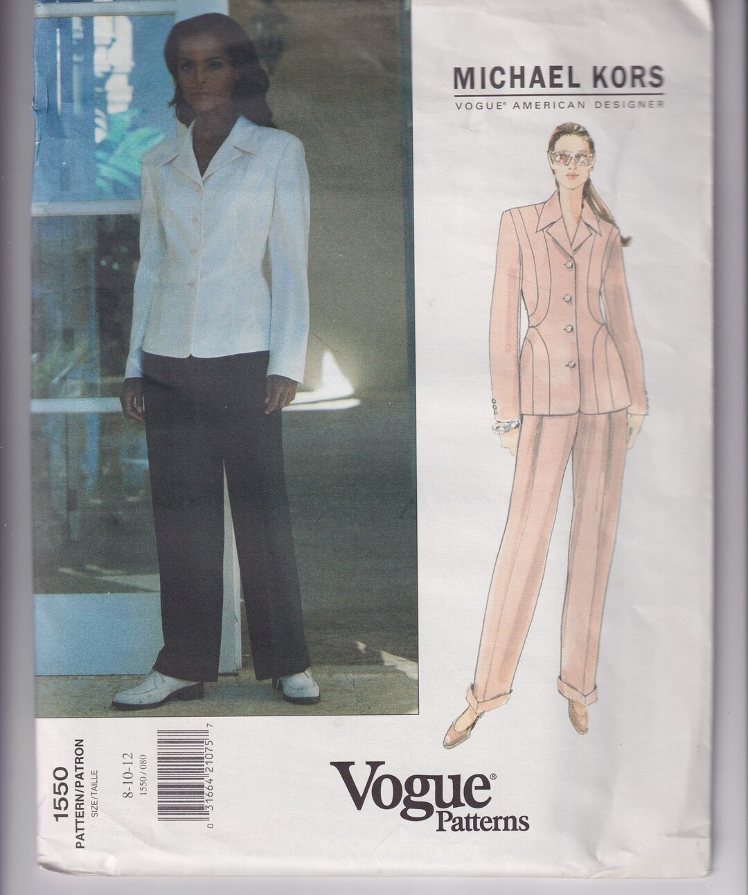 Vintage 1990s Sewing Pattern Vogue 1550 Michael Kors American Designer ...