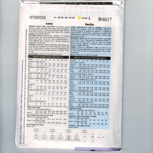 Misses Sewing Pattern Butterick B4617 4617 Jacket Belt Skirt Suit Size ...