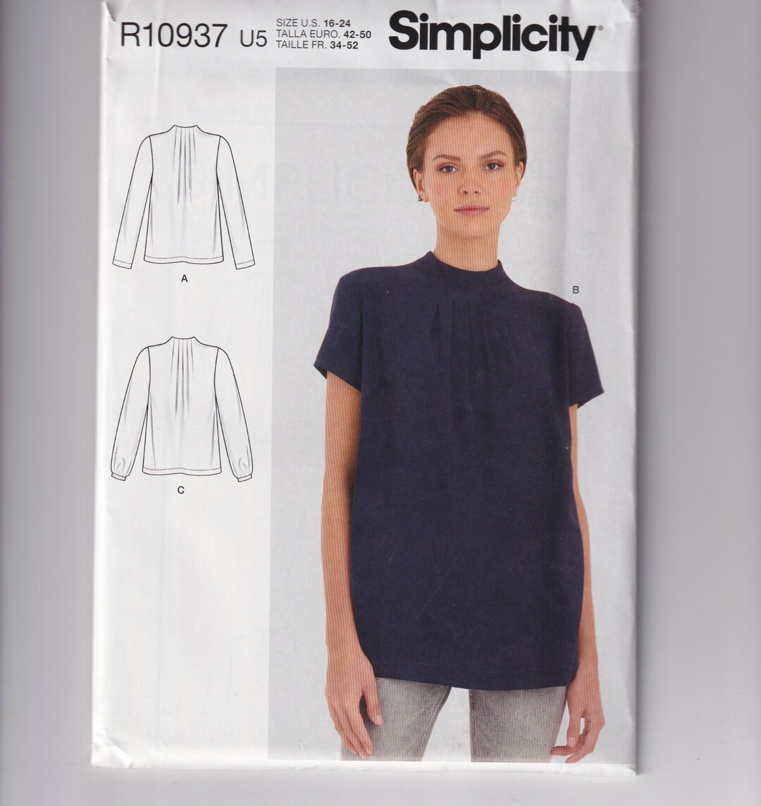 Misses Sewing Pattern Simplicity S9231 9231 R10937 Blouses Size 6-14 or ...