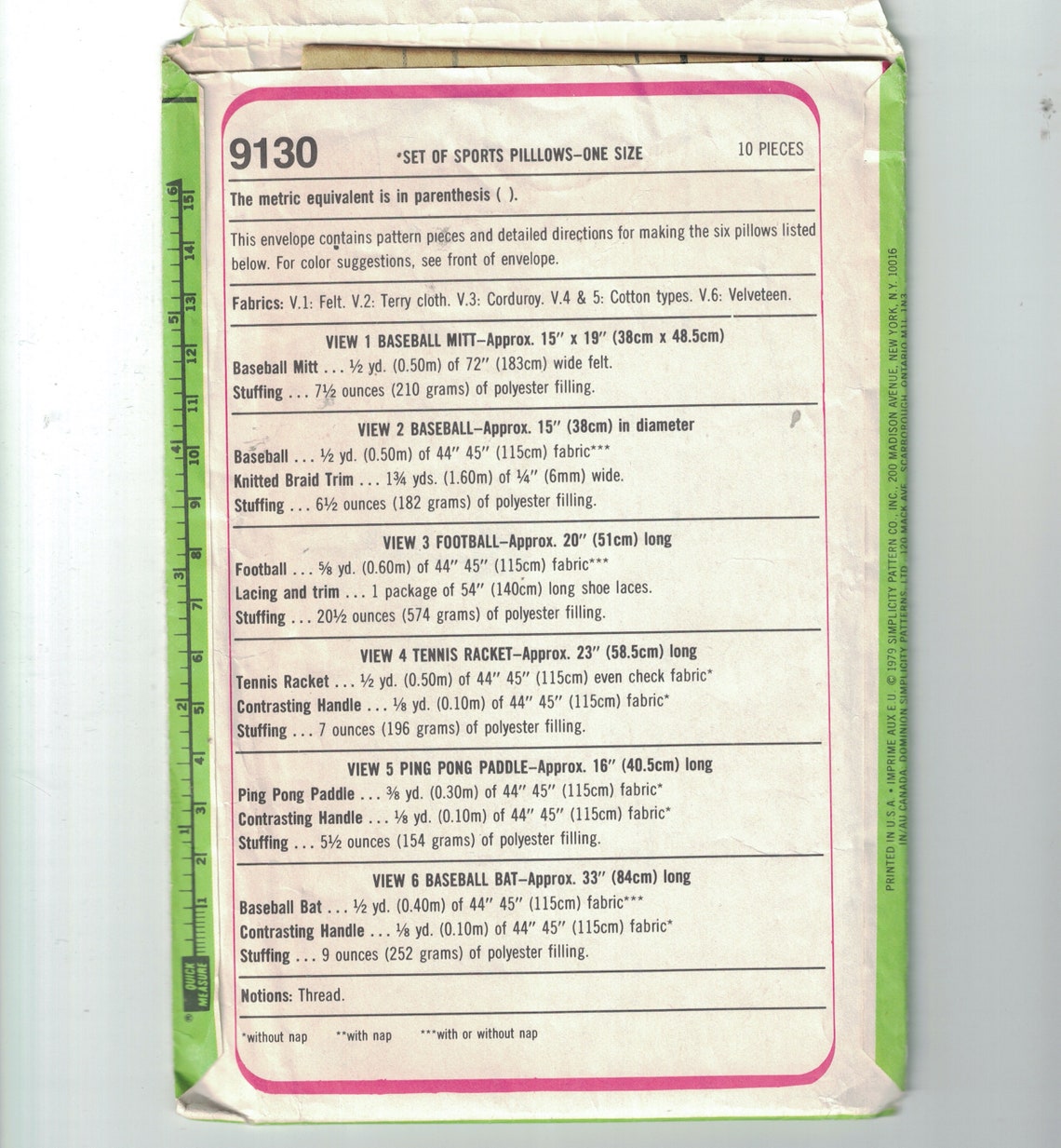 1970s Vintage Sewing Pattern Simplicity 9130 Misses Set of | Etsy