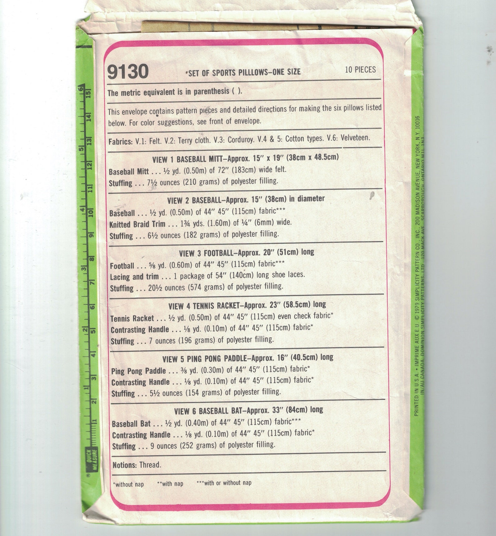 1970s Vintage Sewing Pattern Simplicity 9130 Misses Set of | Etsy