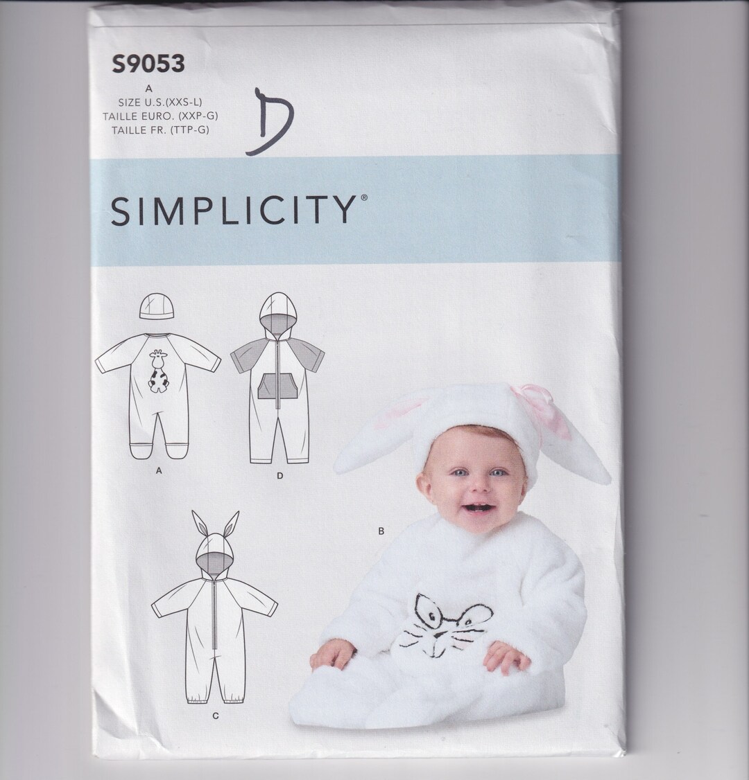 Baby Sewing Pattern Simplicity 9053 S9053 Infant Toddlers Boys Girls ...