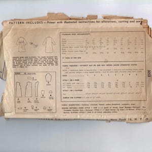 1950s Vintage Sewing Pattern Simplicity 3053 Boys Girls Robe and ...