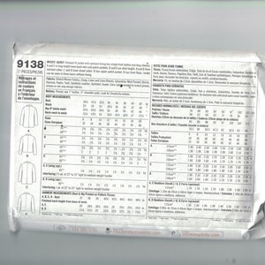 1990s Sewing Pattern Simplicity 9138 Misses 3 Hour Jacket Blazer Suit ...