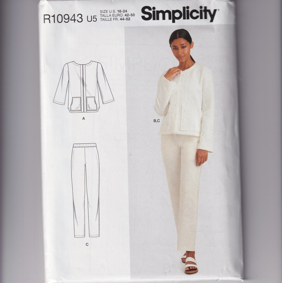 Misses Sewing Pattern Simplicity S9228 9228 R10943 Sportswear Top Pants ...