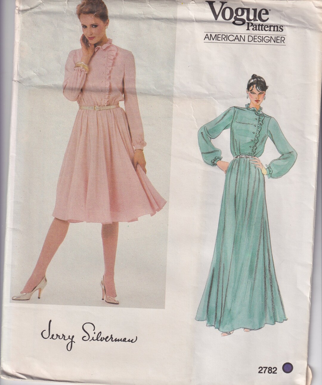 1980s Vintage Sewing Pattern Vogue American Designer 2782 Jerry ...