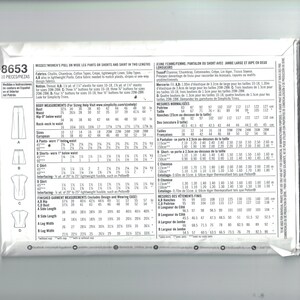 Misses Sewing Pattern Simplicity 8653 Pull on Wide Leg Pants Shorts ...