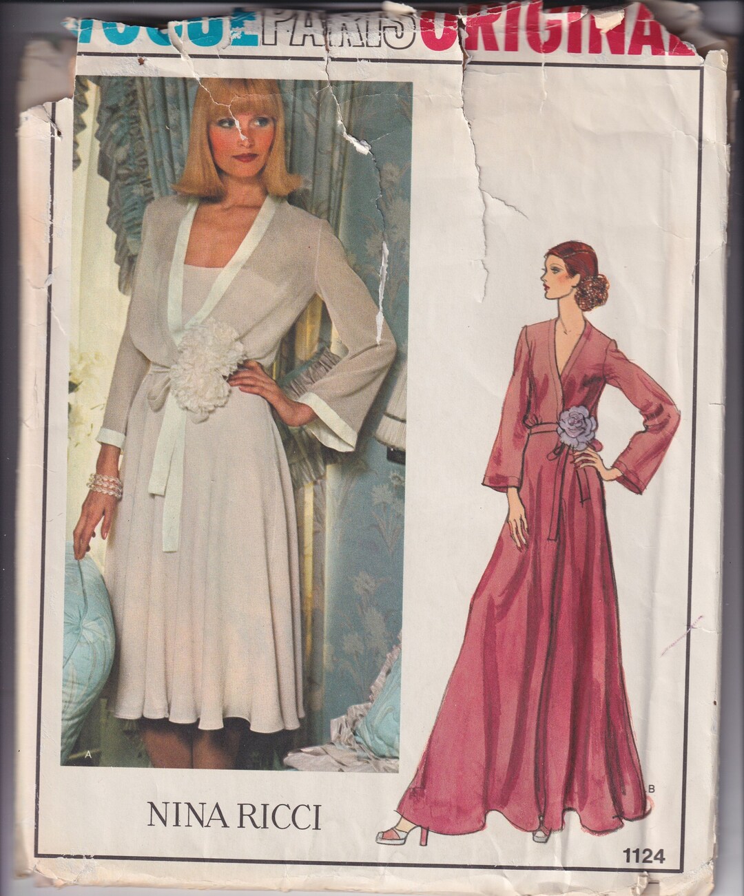 1970s Vintage Sewing Pattern Vogue 1124 Nina Ricci Paris Original ...