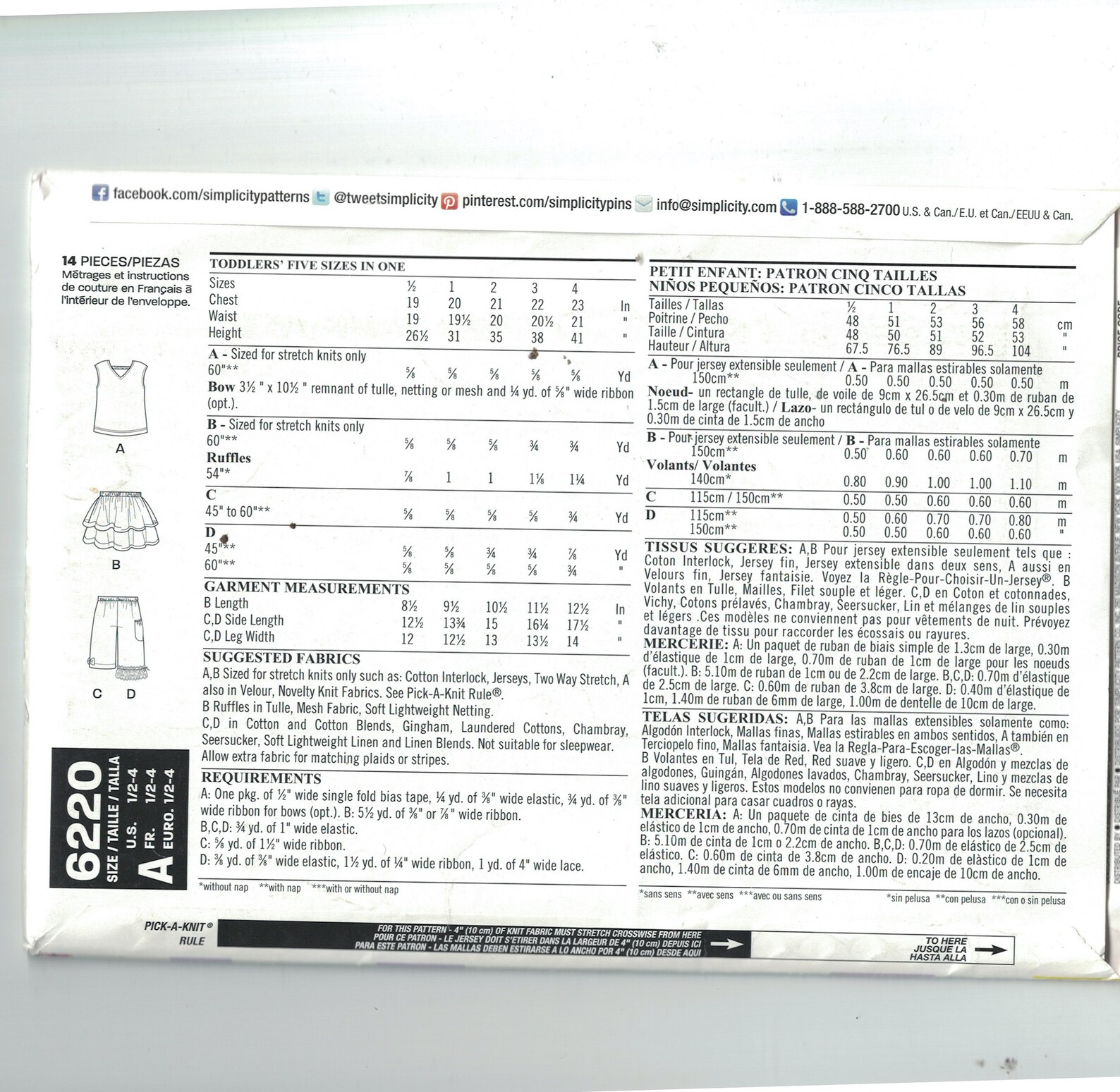 Kids Sewing Pattern New Look 6220 Toddlers Girls Top Tiered - Etsy