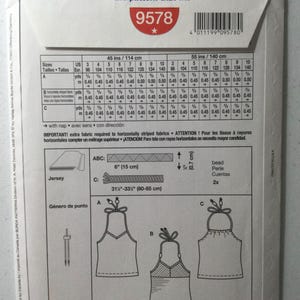 Kids Sewing Pattern Burda 9578 Girls Easy Summer Top Tank Halter Top ...