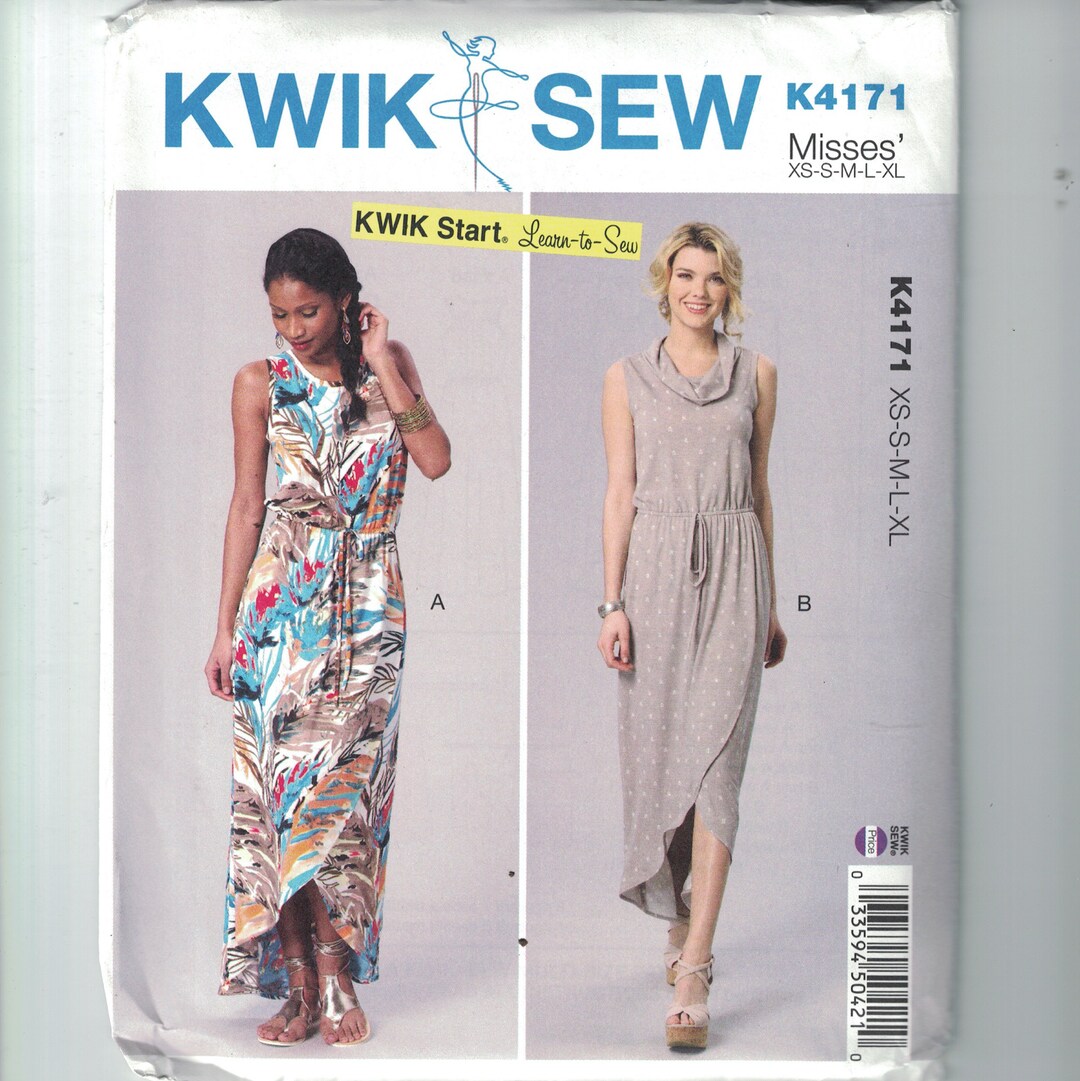 Misses Sewing Pattern Kwik Sew K4171 4171 Pullover Sleeveless Cowl ...