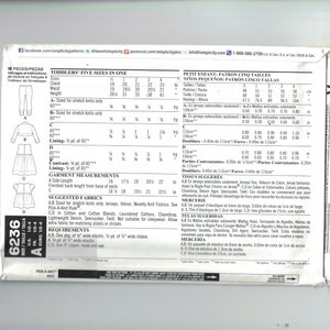 Kids Sewing Pattern New Look 6236 S0524 Girls Jacket Dress Tunic Top ...