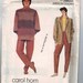 1980s Vintage Sewing Pattern Vogue 1036 American Designer Carol Horn ...
