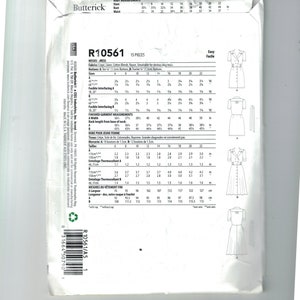 Misses Sewing Pattern Butterick B6726 6726 R10561 Misses Button Front ...