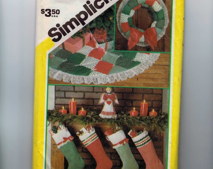 1980s Craft Sewing Pattern Simplicity 6099 Christmas Decorations ...