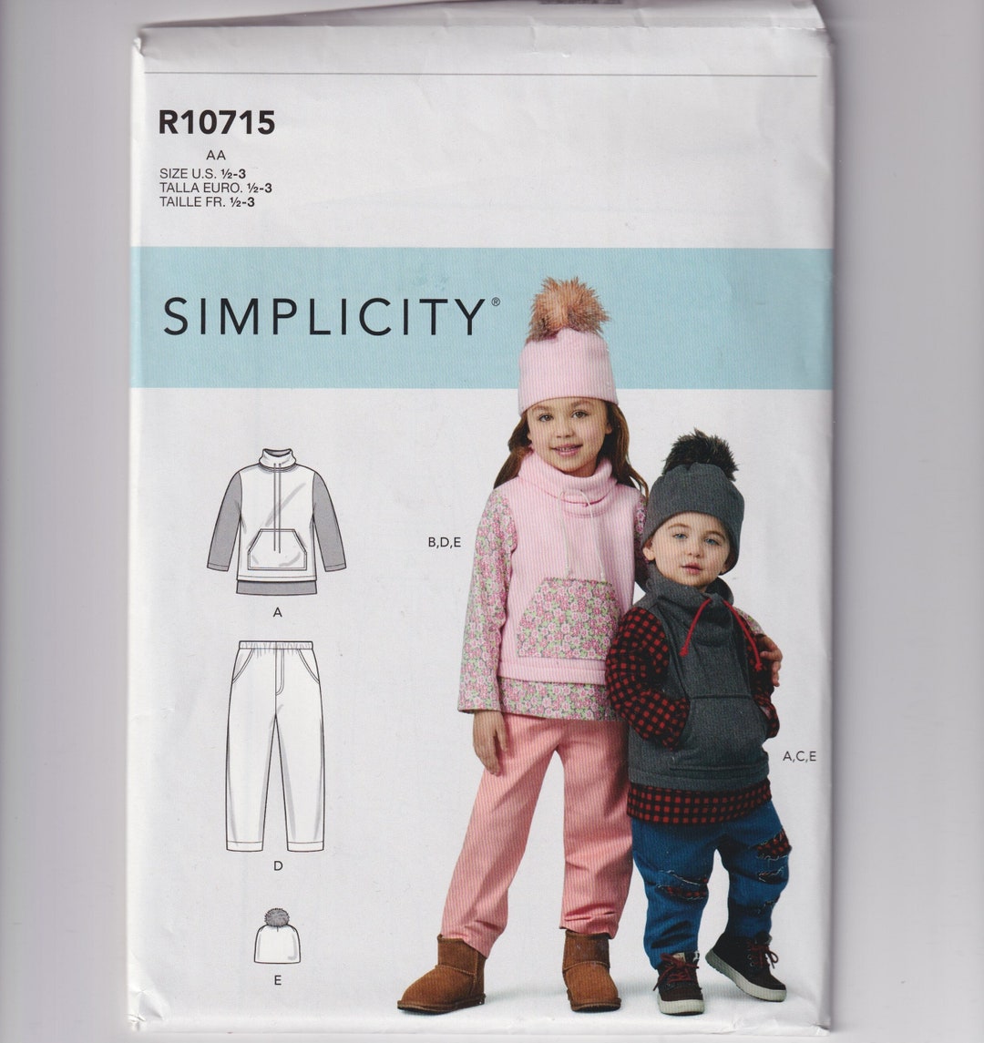 Kids Sewing Pattern Simplicity S8997 8997 R10715 Toddler and Childs ...