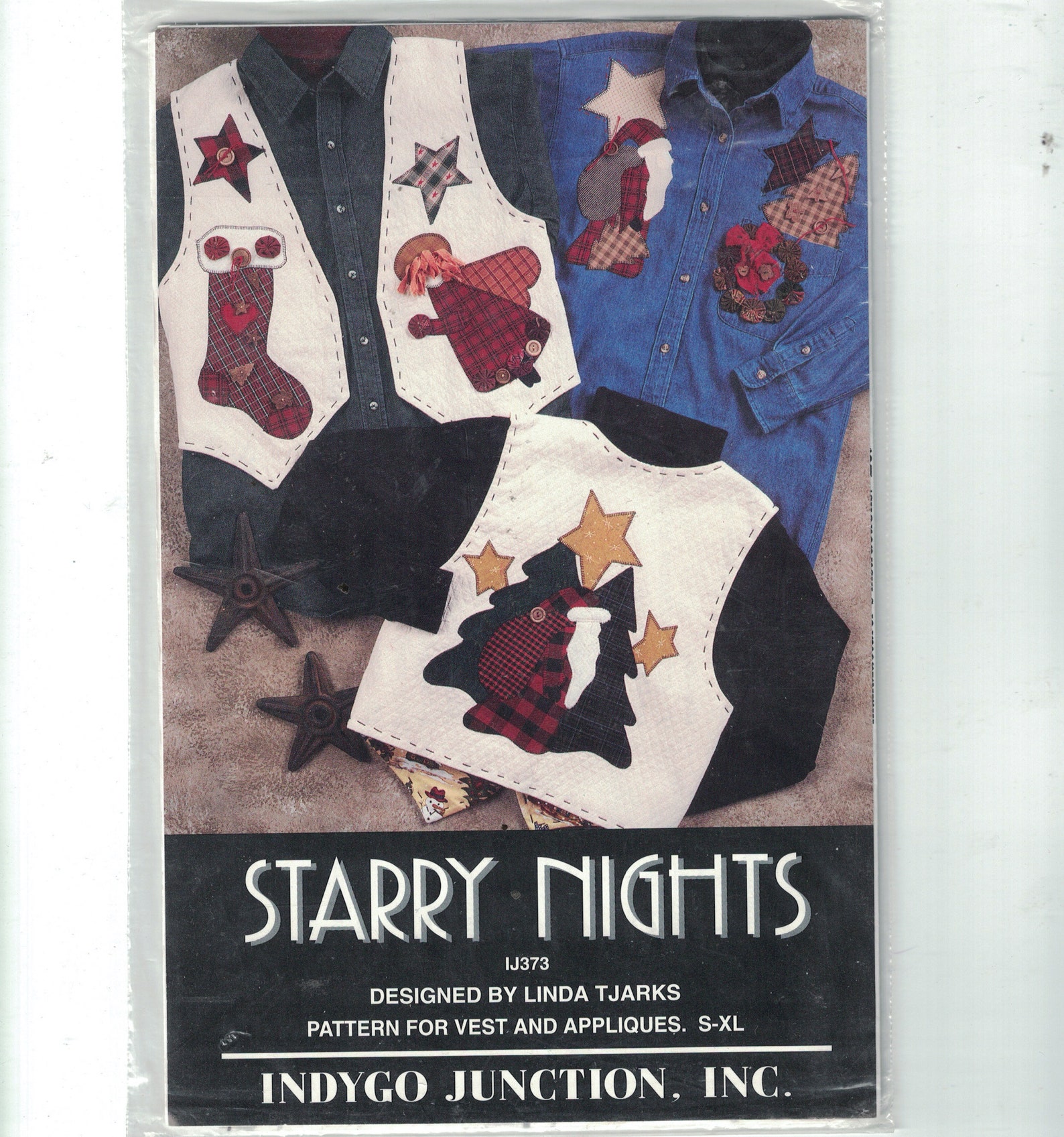 1990s Sewing Pattern Indygo Junction IJ373 Starry Nights Vest and ...
