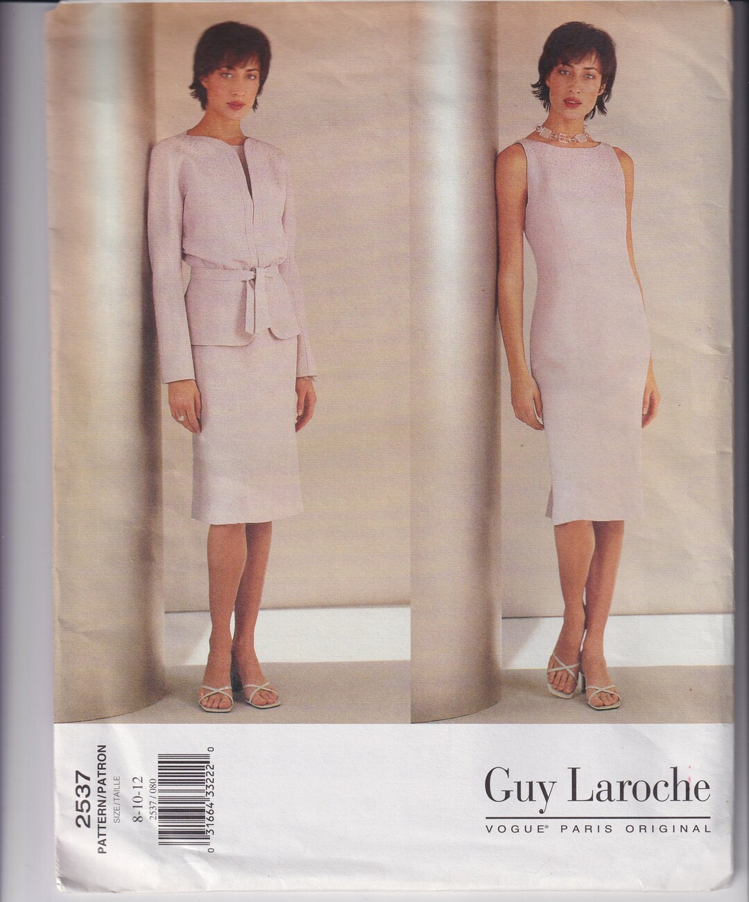 Vintage 2000s Sewing Pattern Vogue Paris Original 2537 Guy - Etsy