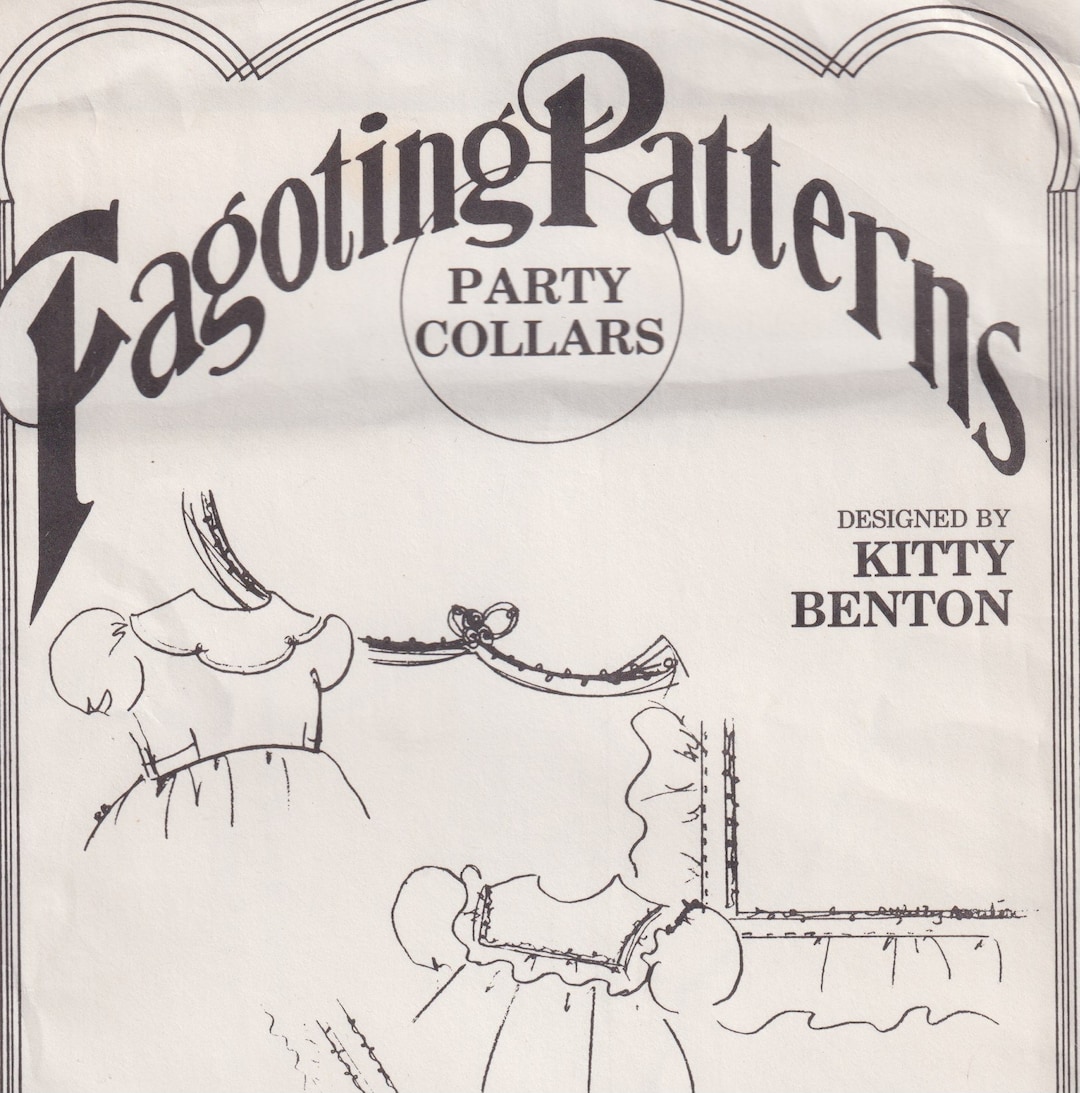 1980s Vintage Sewing Pattern Kitty Benton Fagoting Patterns Party ...