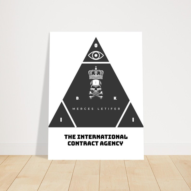 Hitman ICA Logo Matte Paper Poster 60x80 Cm / 24x32 - Etsy