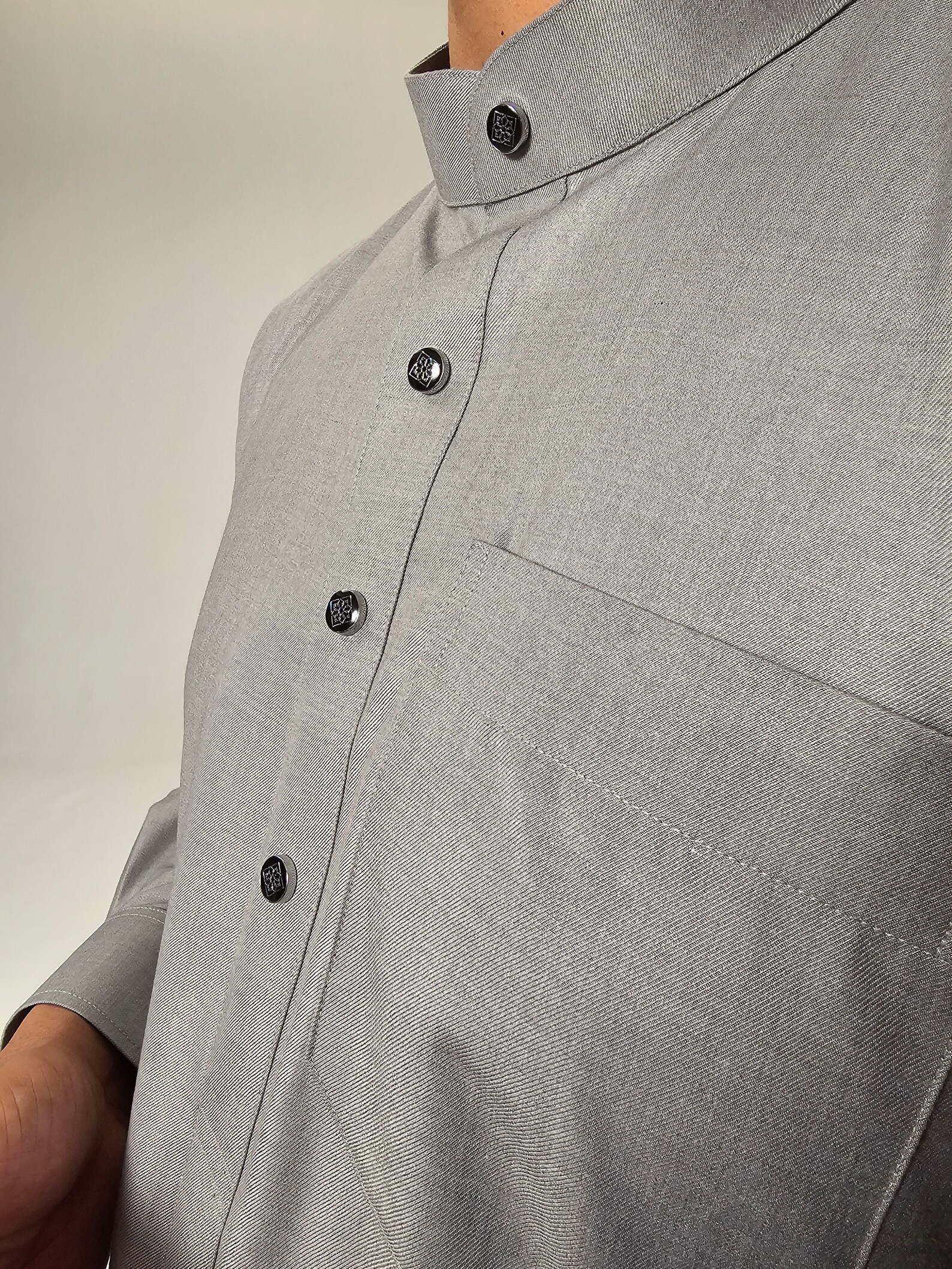 Grey Saudi Thobe - Etsy UK