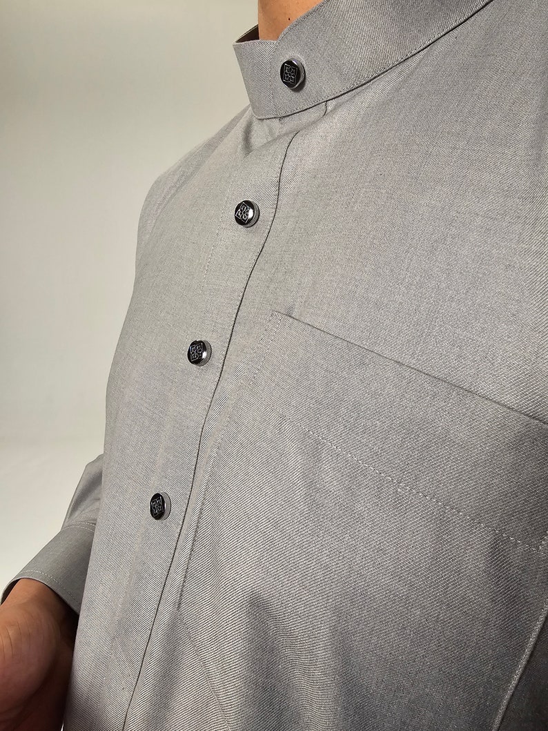Grey Saudi Thobe - Etsy UK