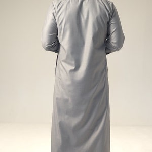 Grey Saudi Thobe - Etsy UK