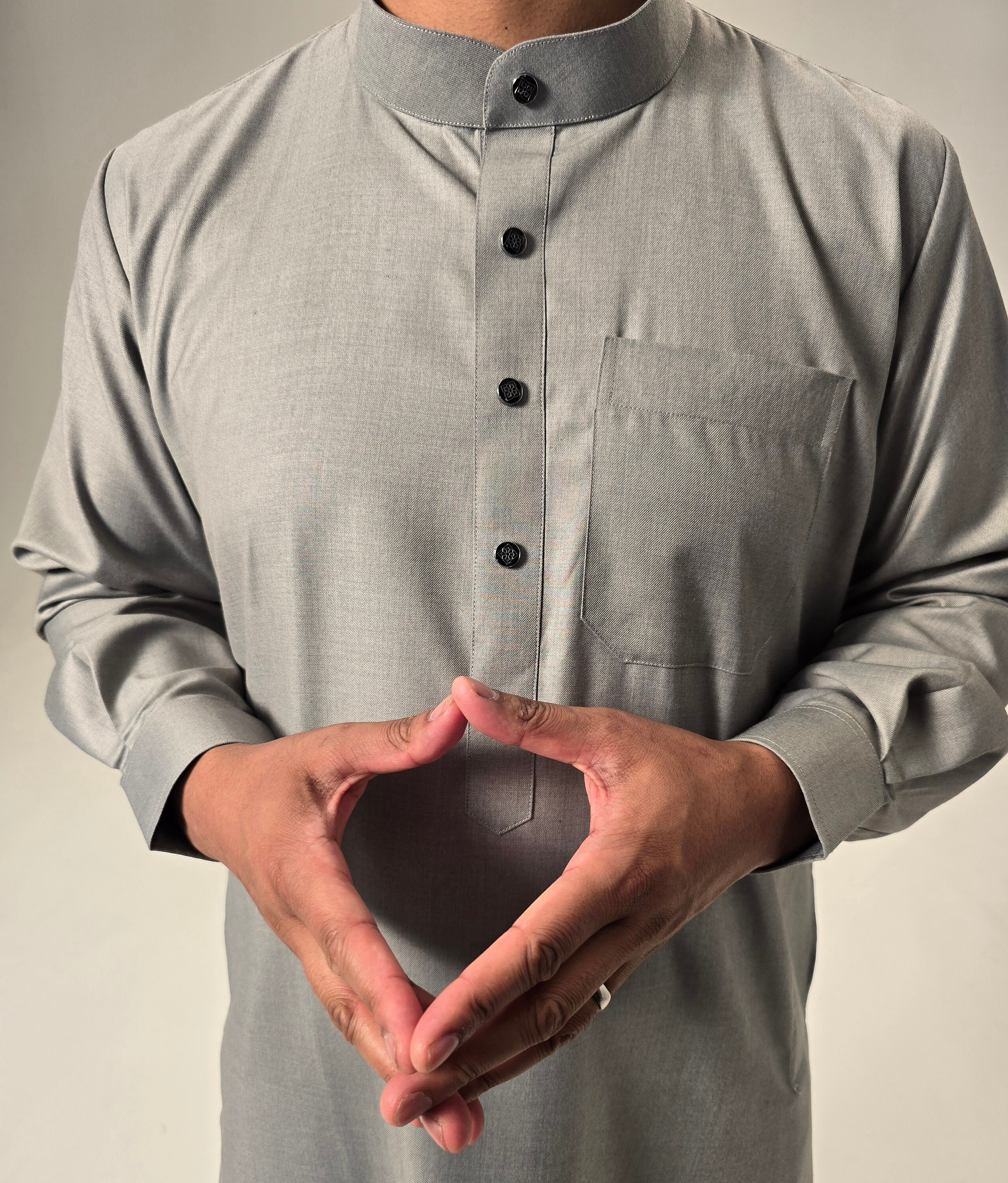 Grey Saudi Thobe - Etsy UK