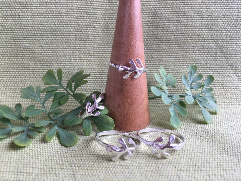 Lithuanian Rue Leaf Ruta Ring Some Sizes Ready to Ship - Etsy