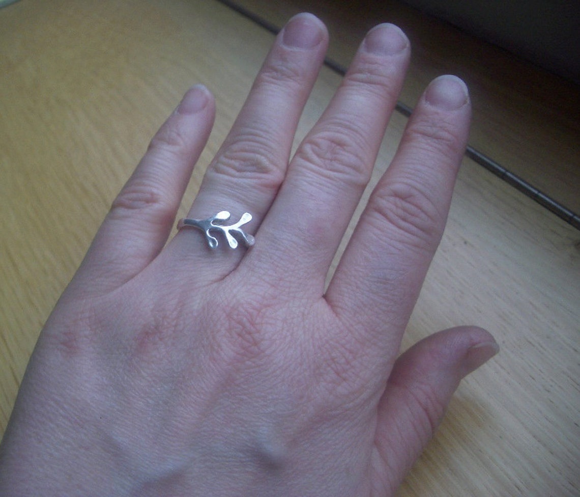 Lithuanian Rue Leaf Ruta Ring Some Sizes Ready to Ship | Etsy